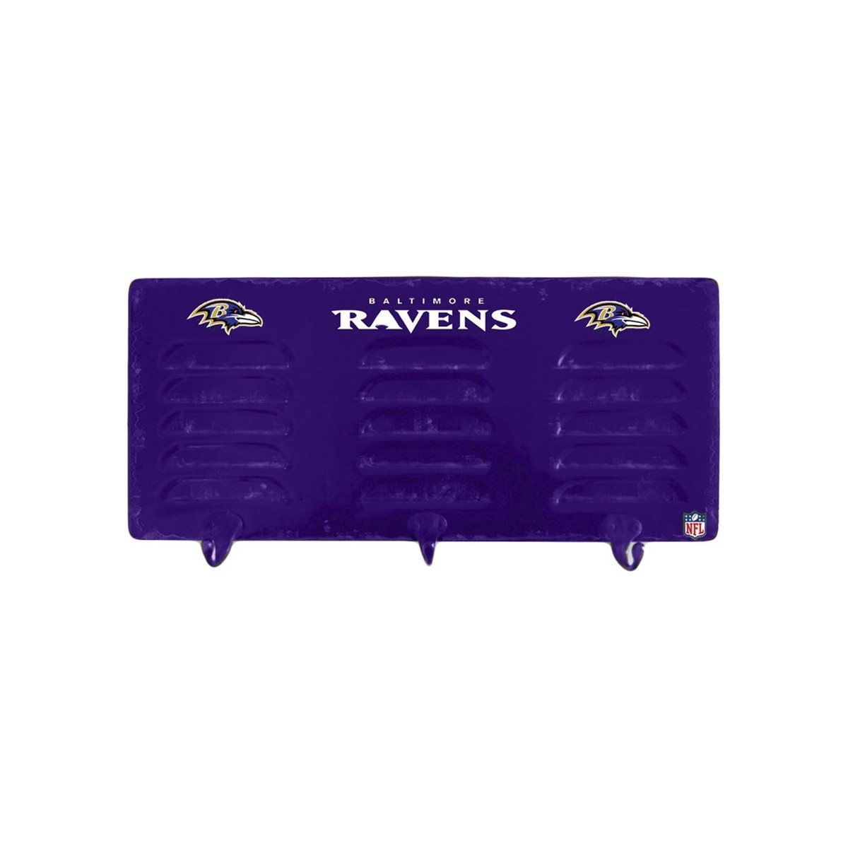 Imperial Baltimore Ravens 3 Hook Metal Locker Coat Rack – All American ...